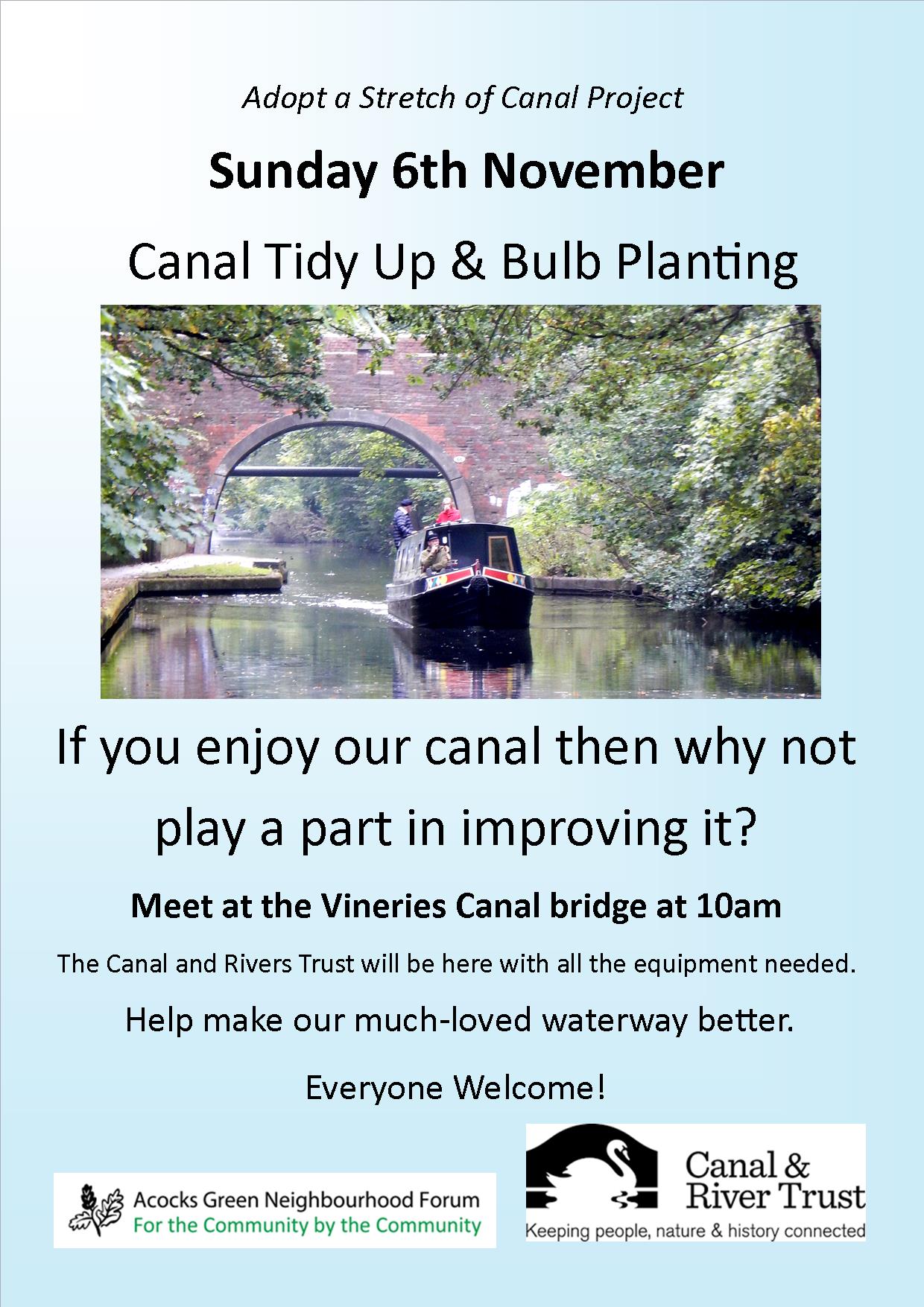 Canal Tidy and Bulb Planting | Acocks Green Neighbourhood Forum