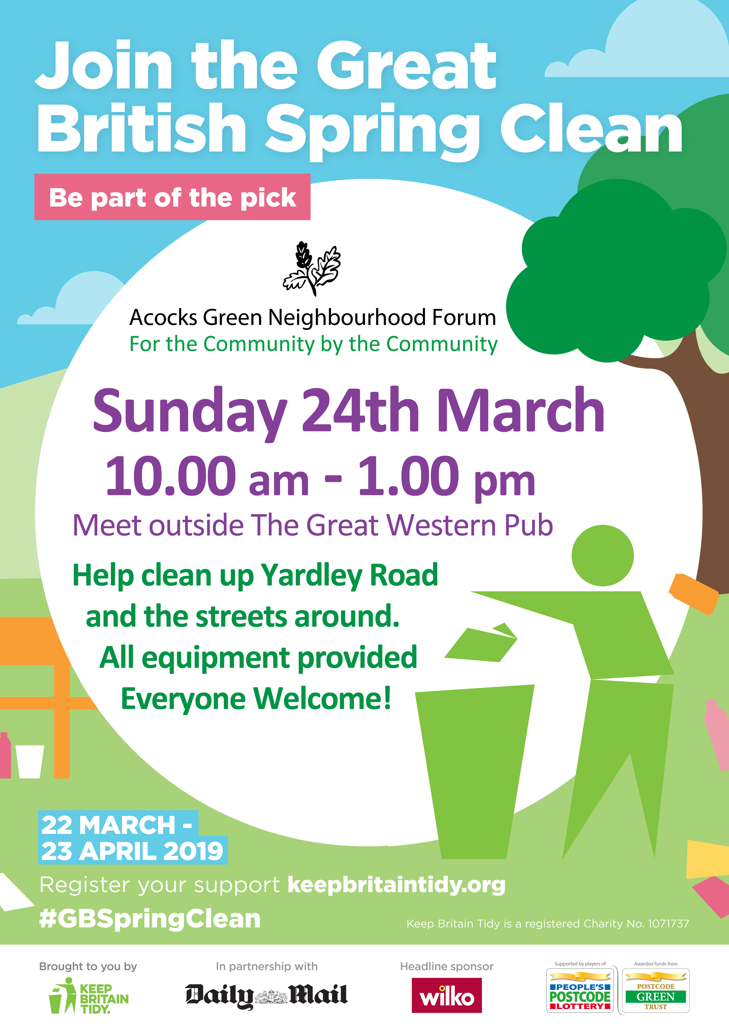 The Great British Spring Clean | Acocks Green Neighbourhood Forum