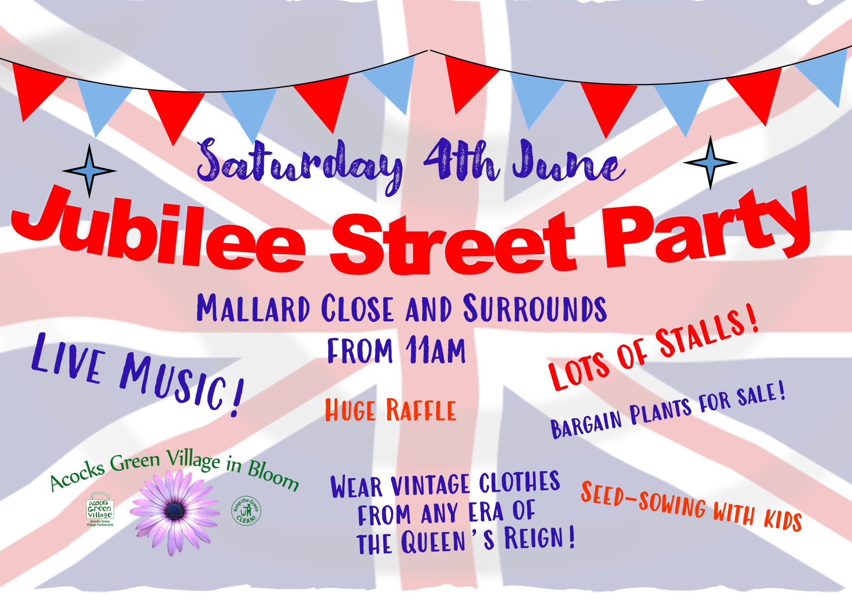 Saturday 4th June – Jubilee Celebrations | Acocks Green Neighbourhood Forum