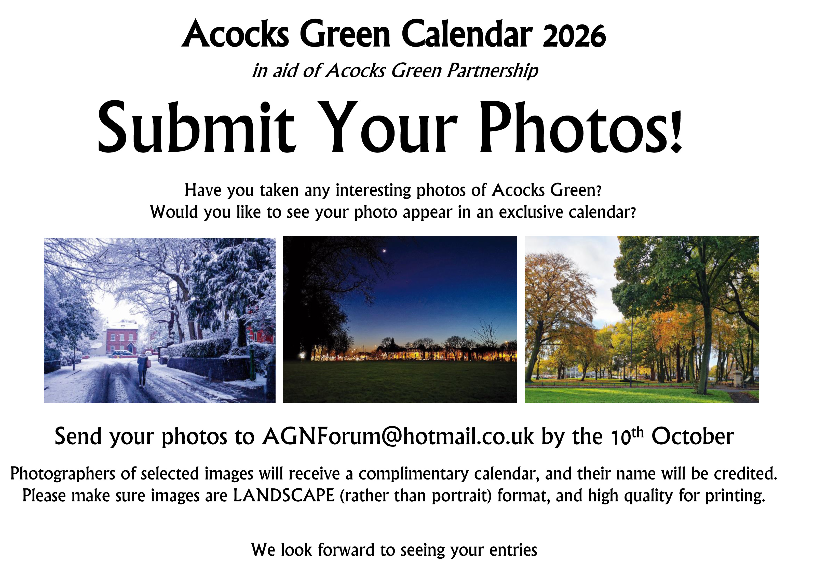 Calling all Keen Photographers! | Acocks Green Neighbourhood Forum